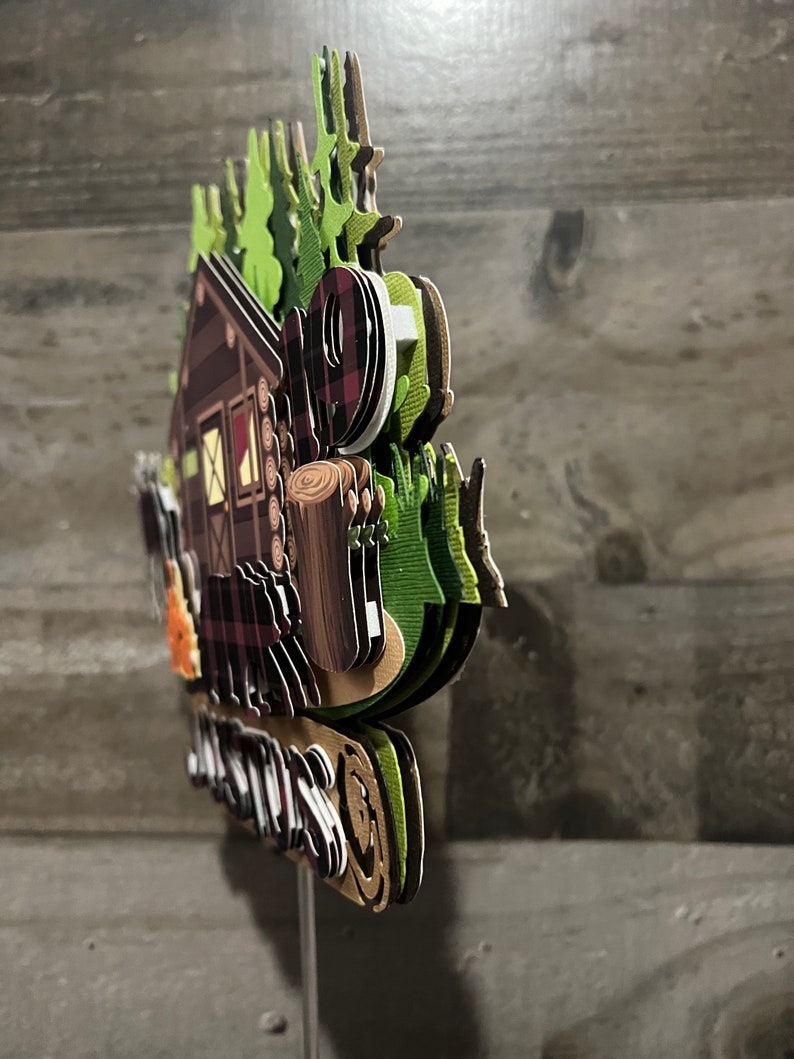 Cabin Cake Topper Party Decorations Boy Birthday Party Girl - Etsy