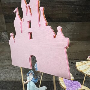 Disney Princess Toppers Princess Party Decoration Princess Birthday ...