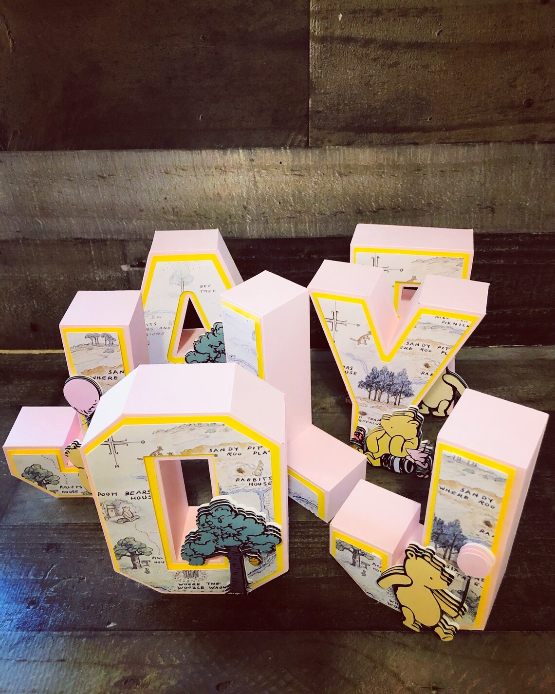 3D Letters Personalized Party Decorations Birthday Party 3D - Etsy