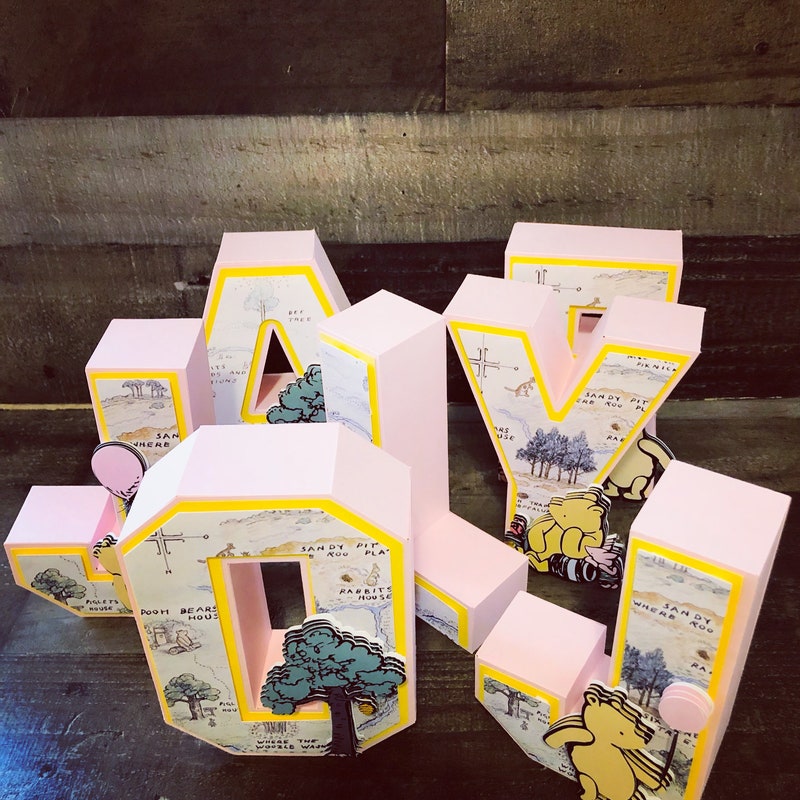 Letter Centerpieces - Etsy