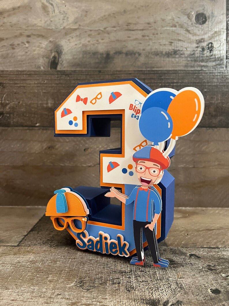 Personalized 3D Numbers Party Decorations Girls Birthday - Etsy