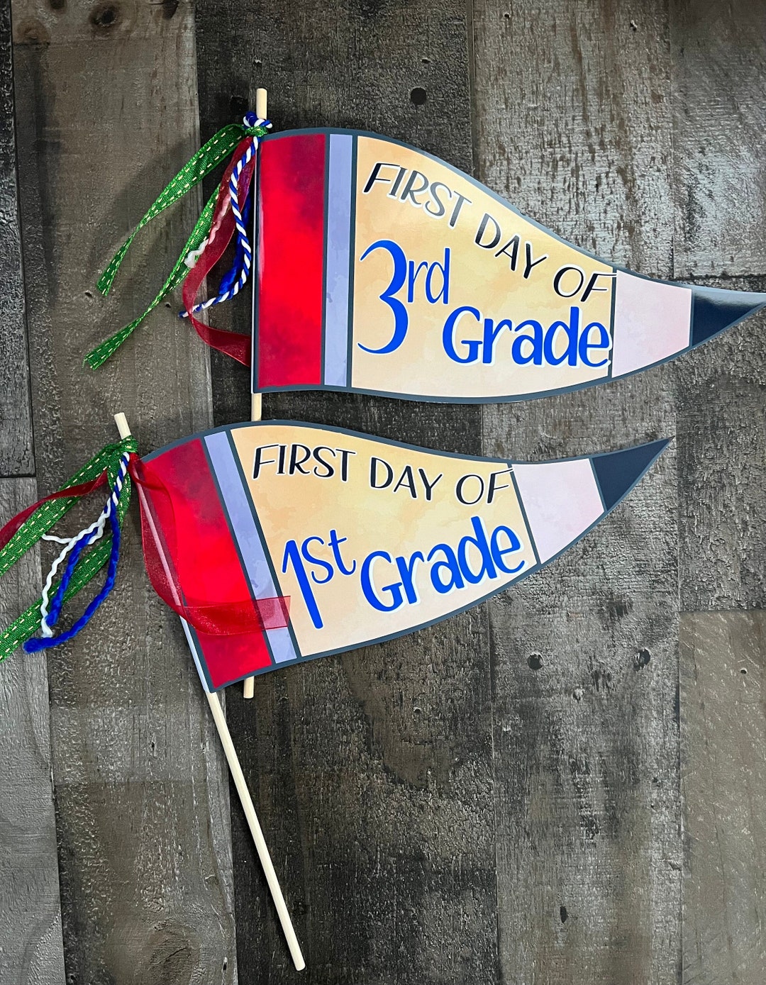 Back to School Pennant First Day of School Last Day of School School ...