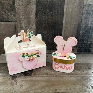 Minnie Mouse Favor Box Custom Birthday Party Personalized Treat for ...