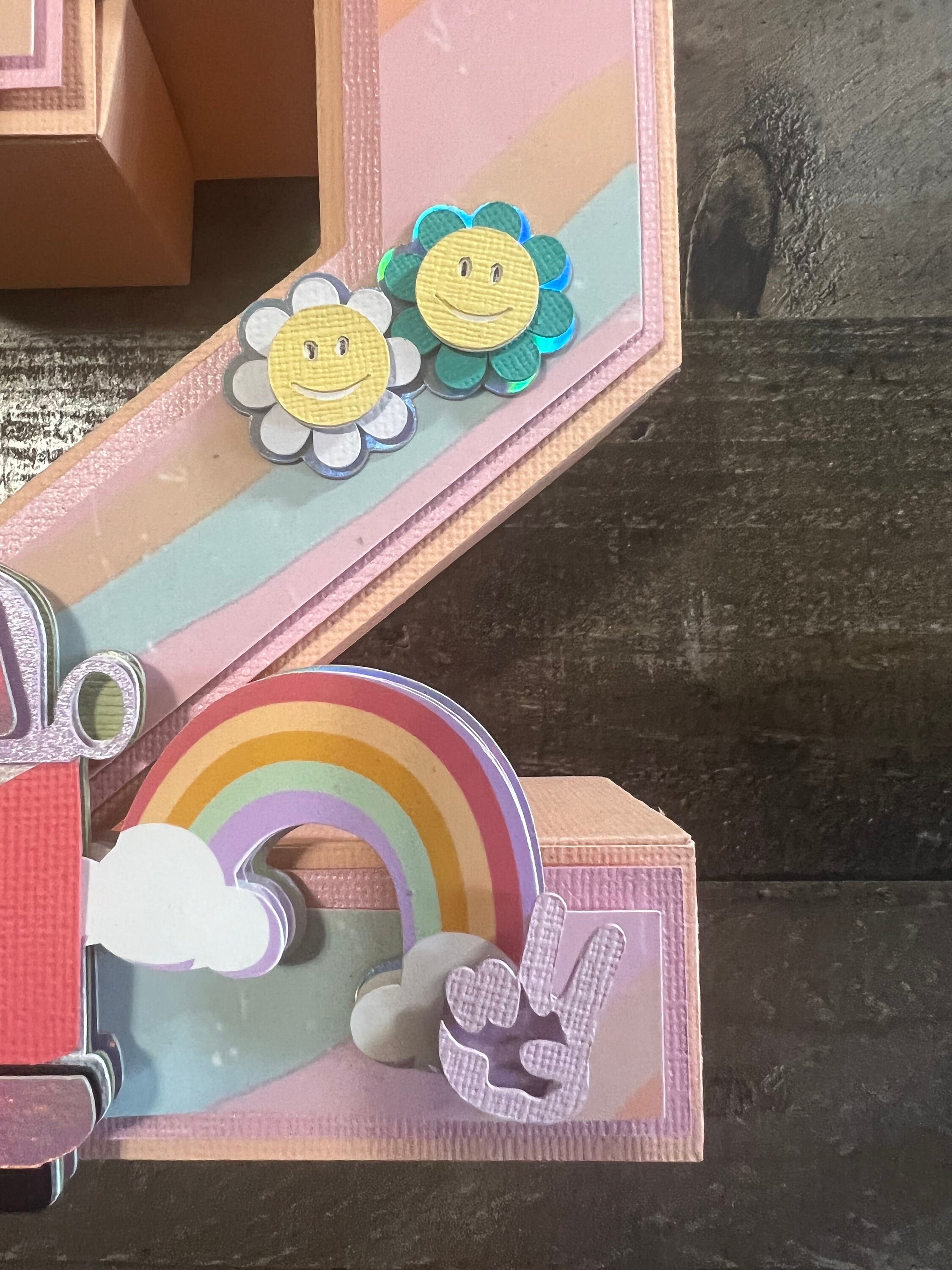 Boho Birthday 3D Number Girl Birthday Boho Party Boho Rainbow - Etsy