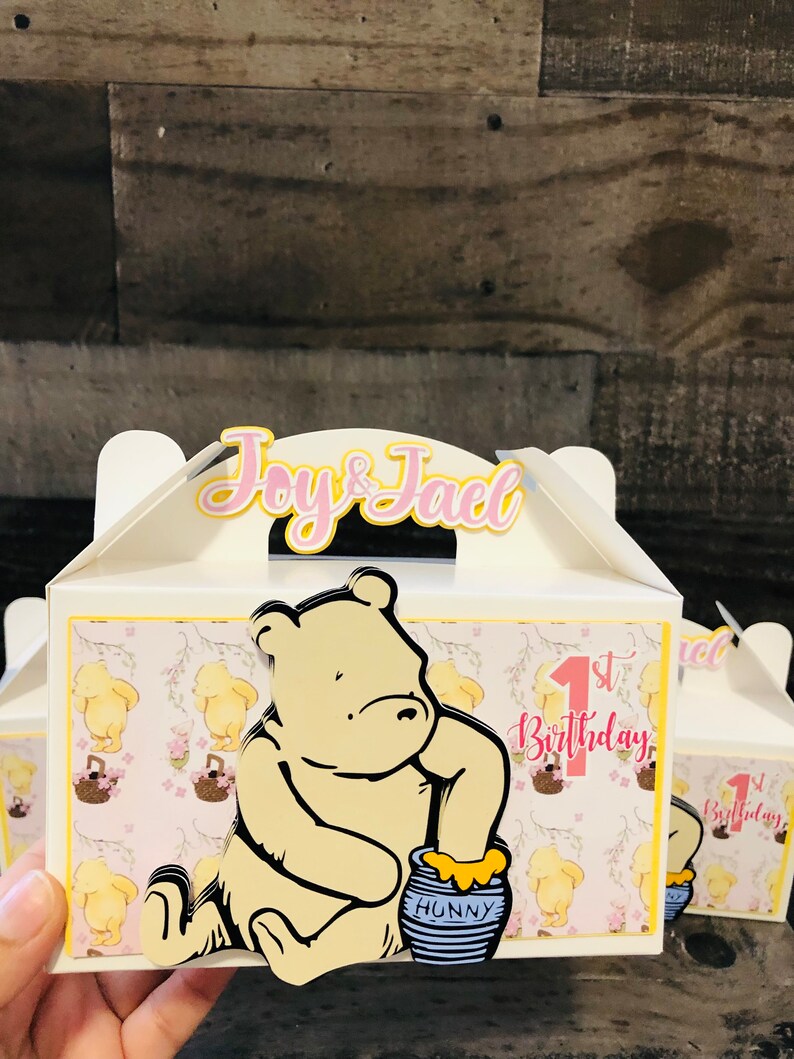 Winnie the Pooh Favor Box Party Decoration Favor Box Gift Box - Etsy