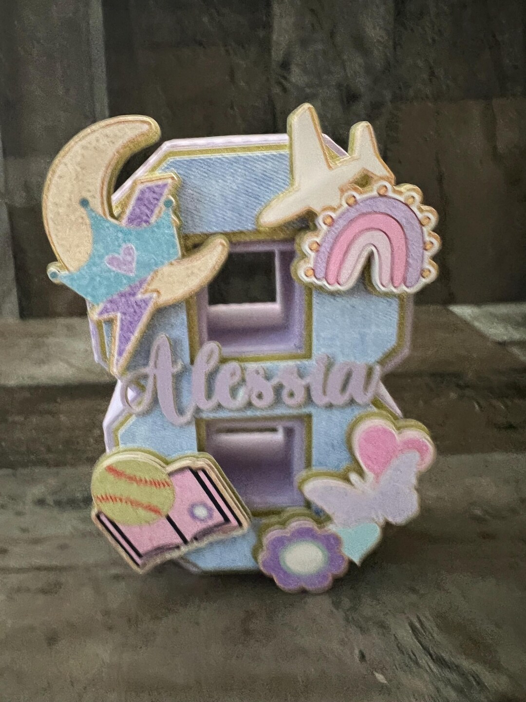 3D Letters Patch Party Decorations, Birthday Party, 3D Letters ...