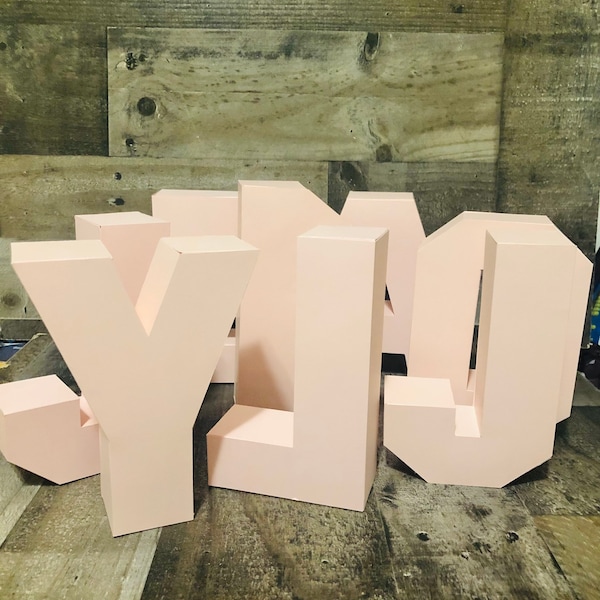 3d Letters Birthday - Etsy
