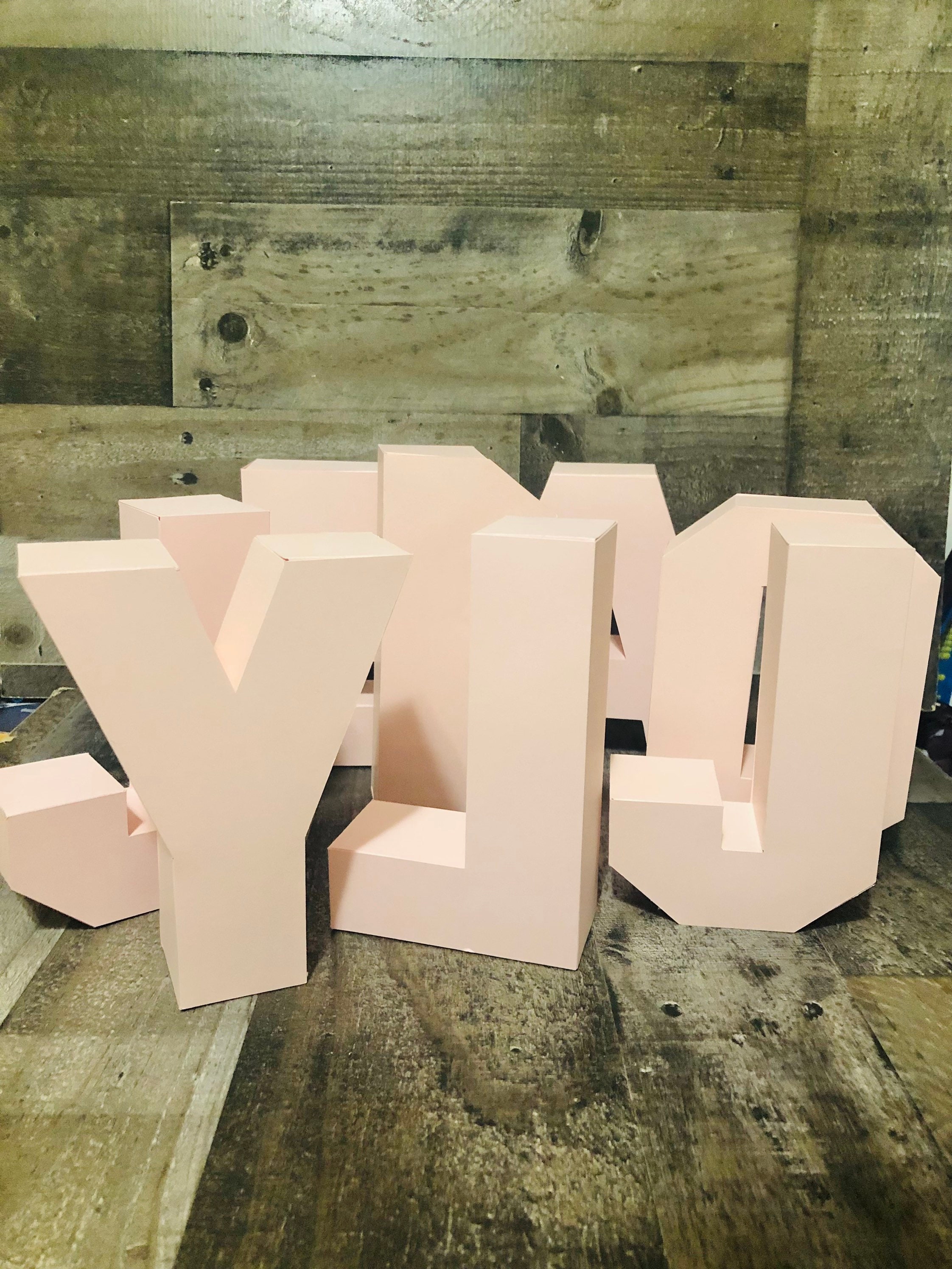 3D Letters Personalized Party Decorations Birthday Party 3D - Etsy