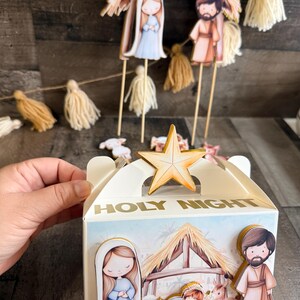 Nativity Favor Box Party Box Christmas Hosting Baby Jesus Party Party ...