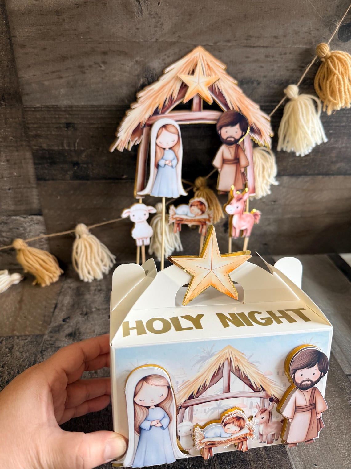 Nativity Favor Box Party Box Christmas Hosting Baby Jesus Party Party ...