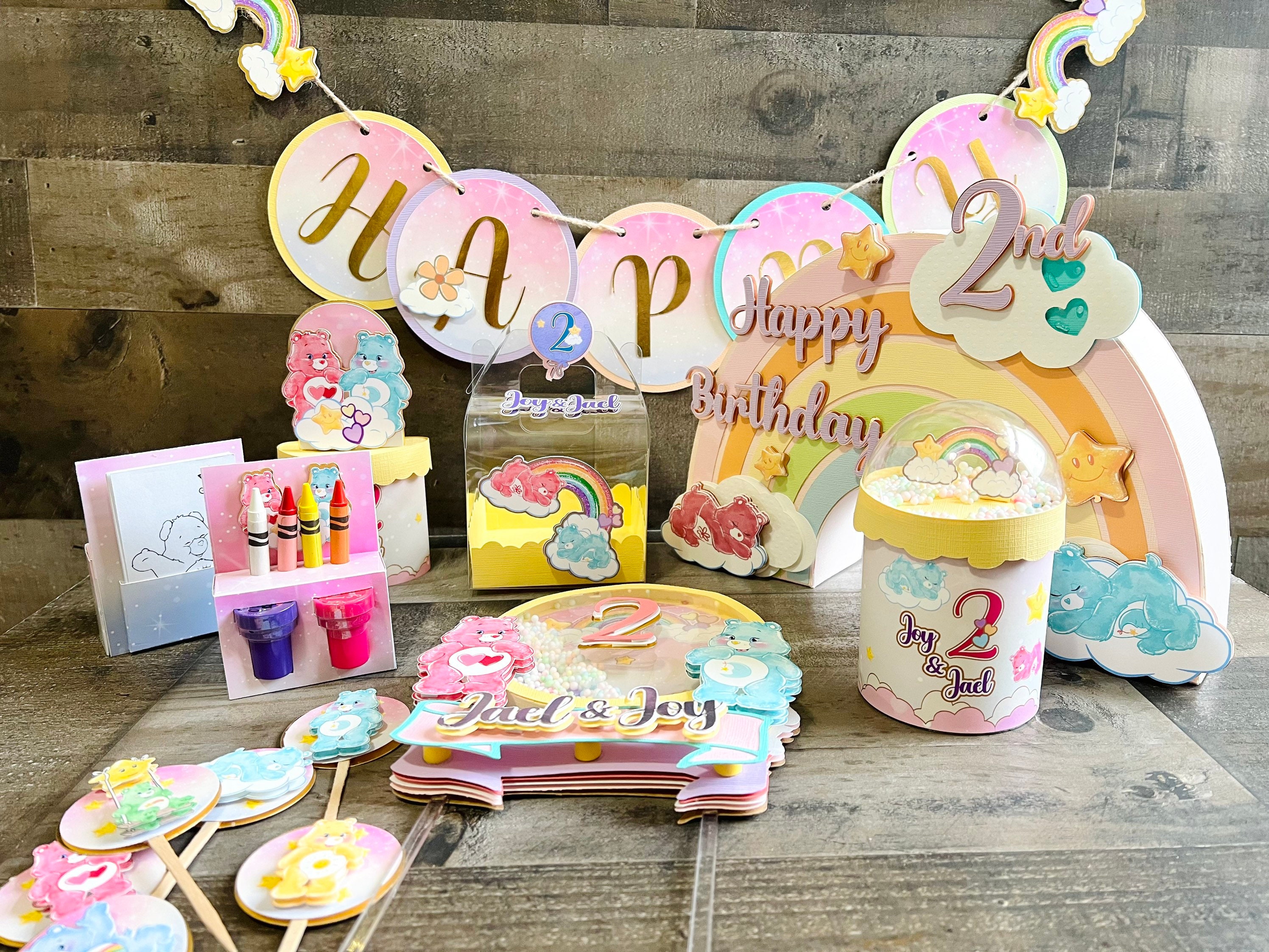 Custom Care Bears Pringles Party Favors: Personalized Birthday ...