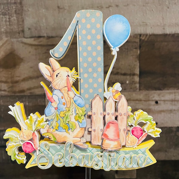 Peter Rabbit Cake Topper - Etsy