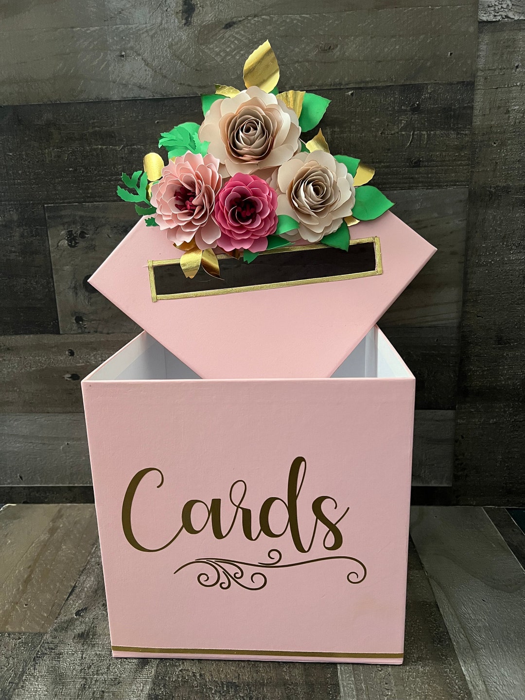 Card Box: Wedding, Quinceañera, Birthday Customizable Box Bat Mitzvah ...