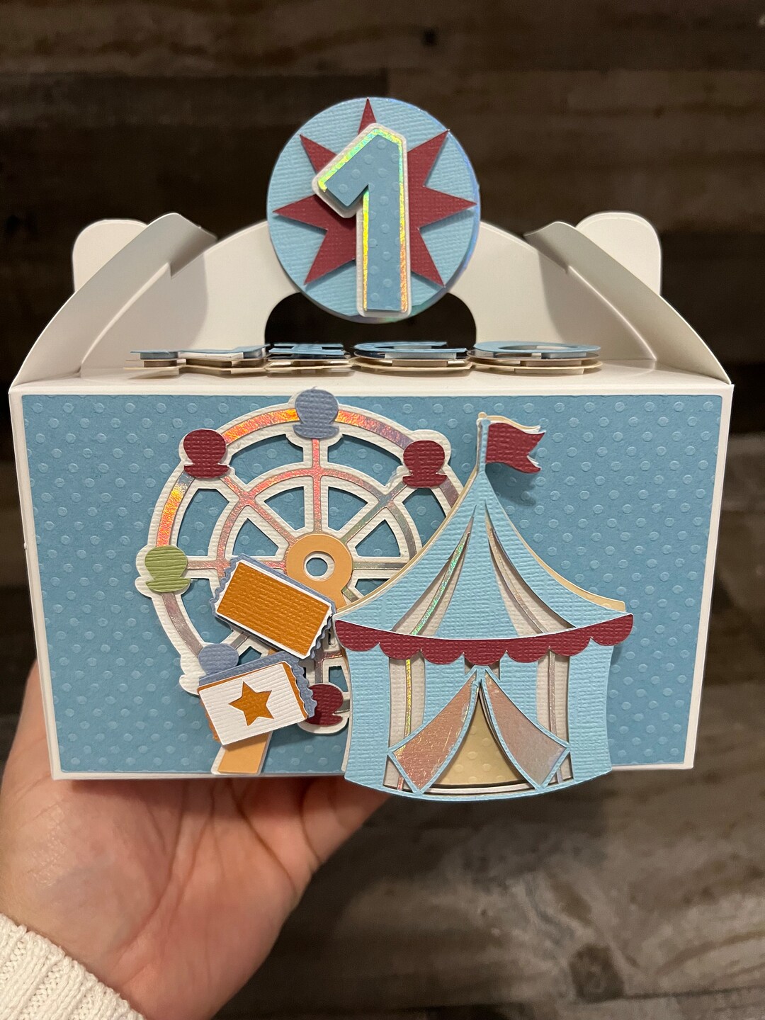 Circus Favor Box Carnival Favor Box Carnival Party Circus Birthday ...