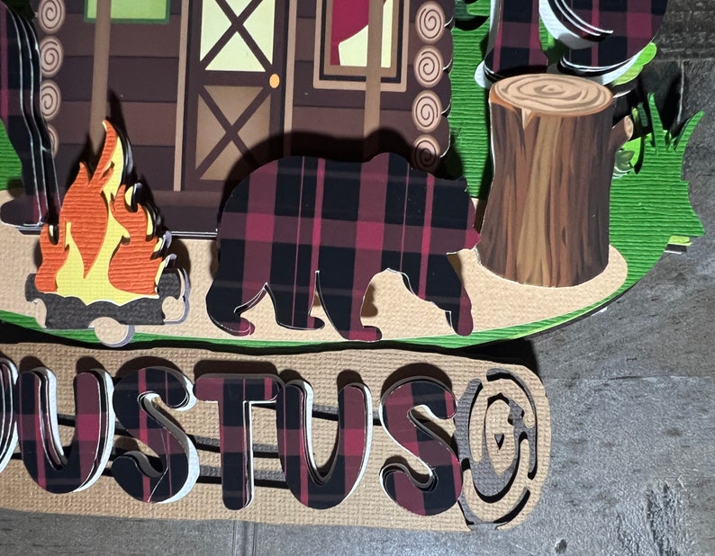 Cabin Cake Topper Party Decorations Boy Birthday Party Girl - Etsy