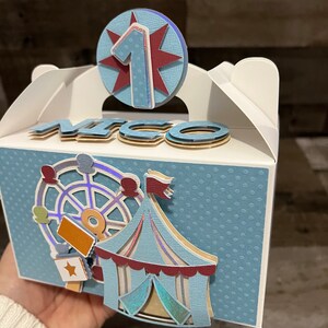 Circus Favor Box Carnival Favor Box Carnival Party Circus Birthday ...