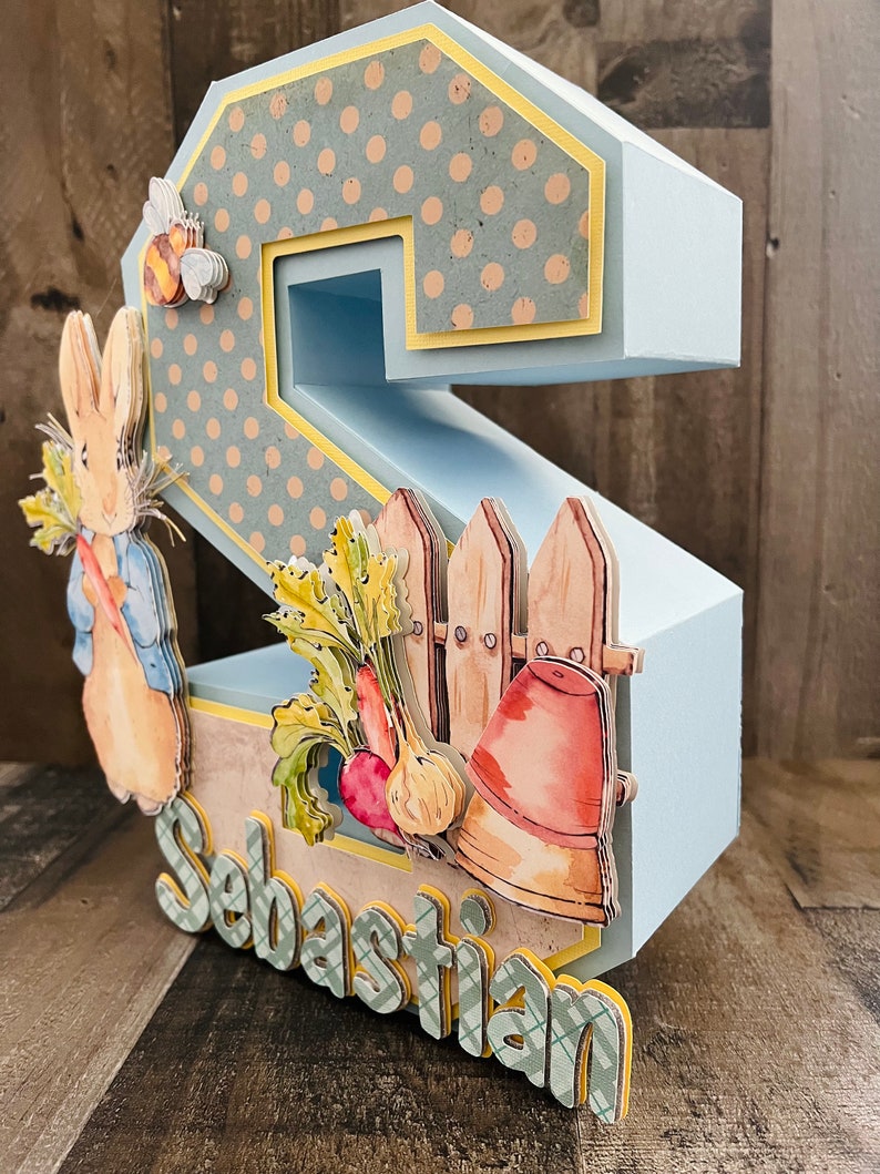 Peter Rabbit Letter Big, Party Decorations, Boy Birthday Party, Rabbit ...