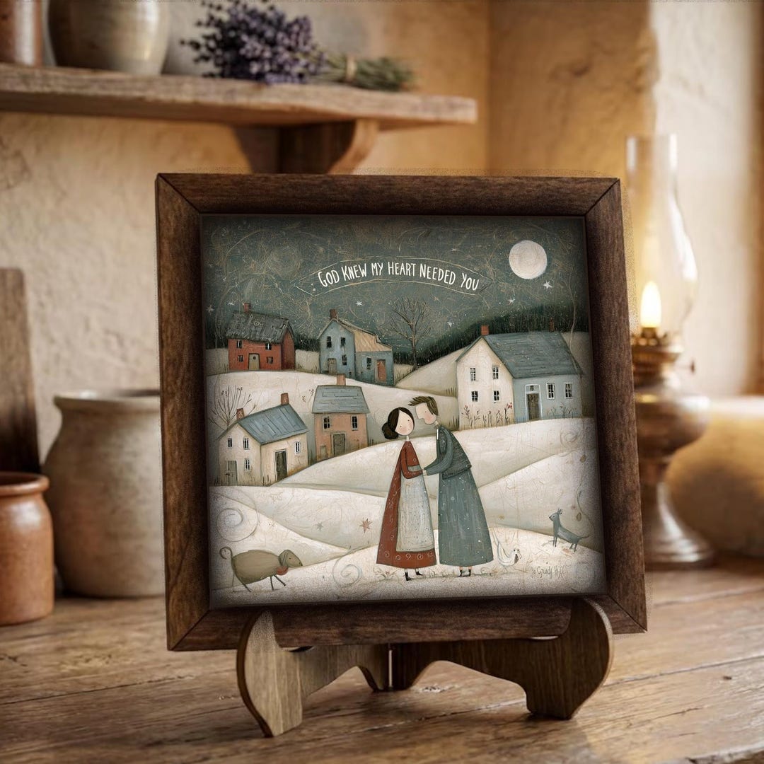 Faith Wood Sign With Easel | God Knew My Heart Needed You, Christian ...