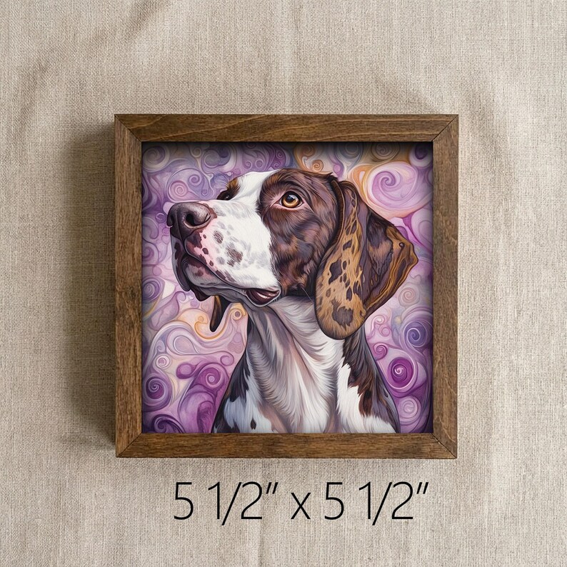 Pointer Dog Wood Sign With Easel | Rustic Farmhouse Dog Decor, Dog ...