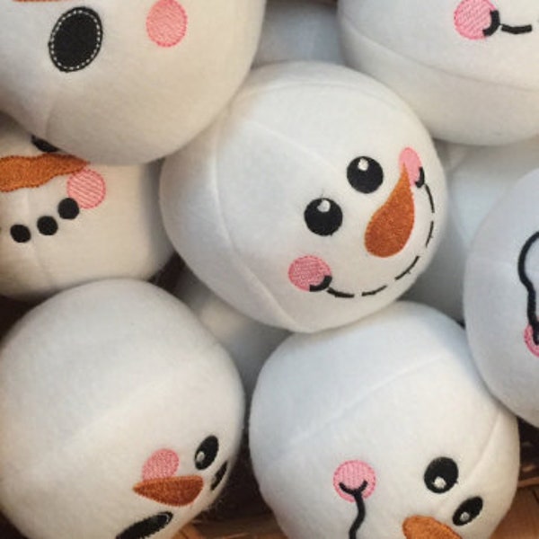Snowball Plush - Etsy