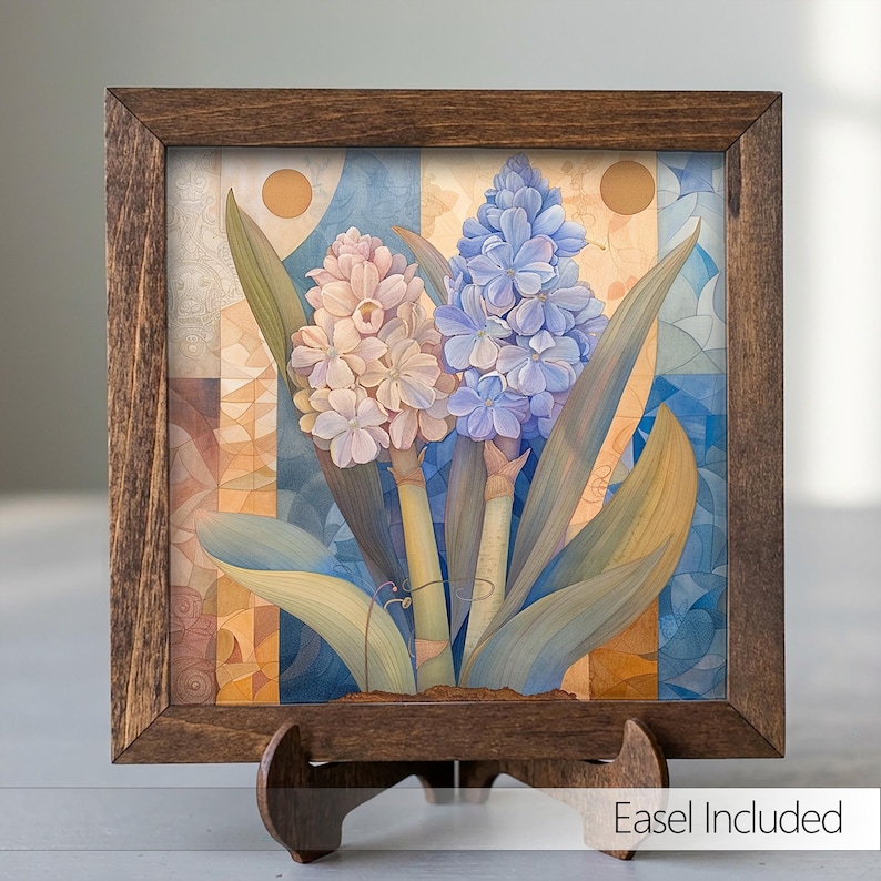 Whimsical Hyacinth Framed Art Print | Botanical Spring Flower Decor ...