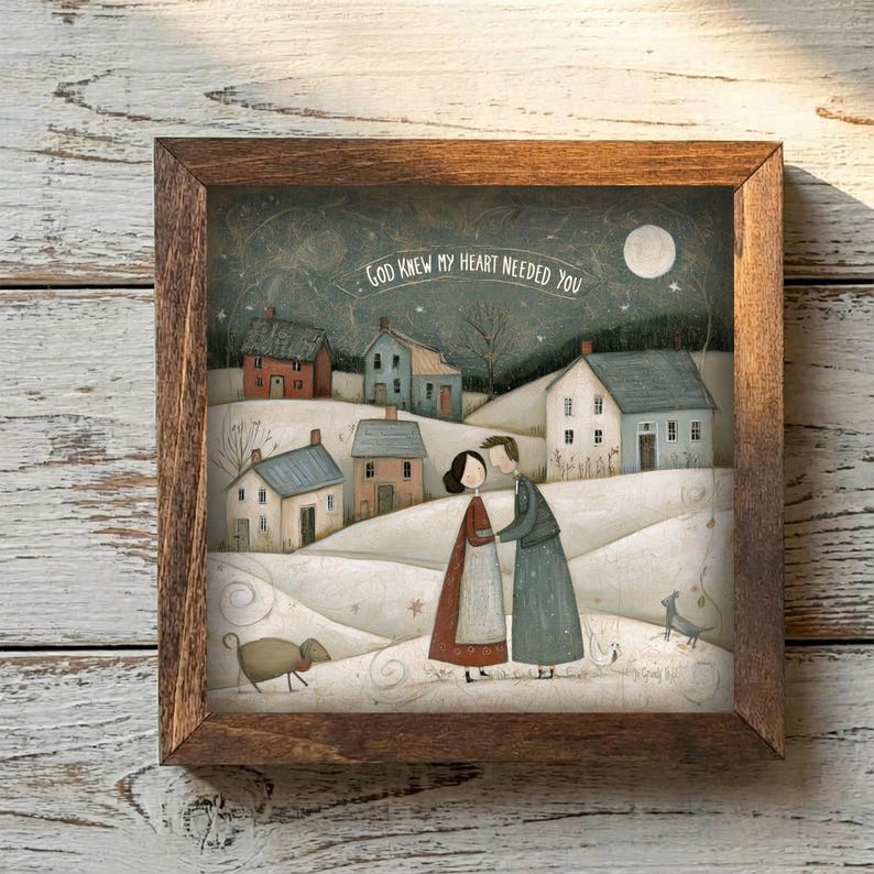 Faith Wood Sign With Easel | God Knew My Heart Needed You, Christian ...