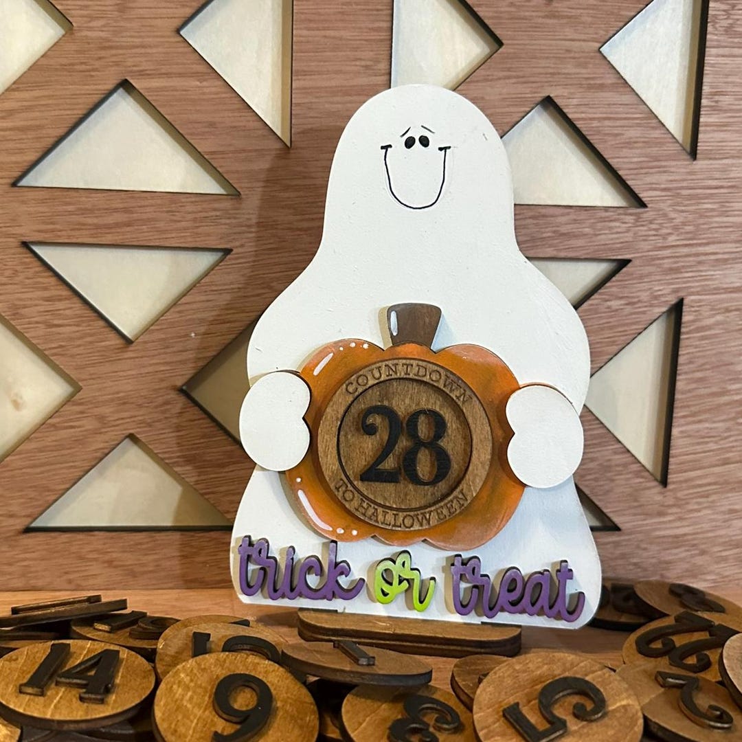 GHOST Countdown to Halloween Tracker Counter Days Until Halloween ...