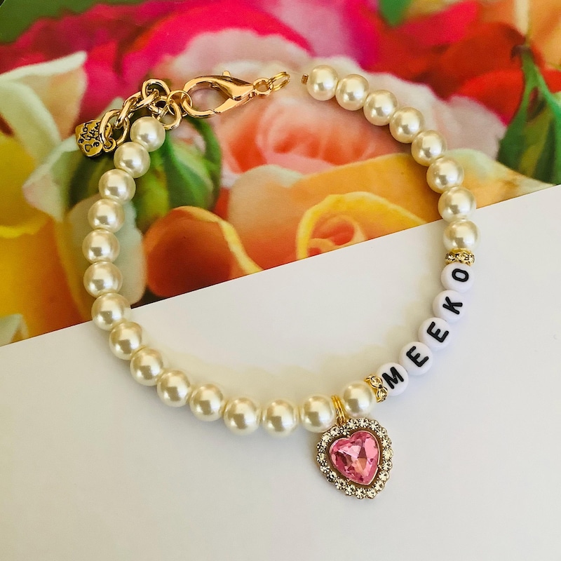 Bling Heart Dog Charm - Etsy