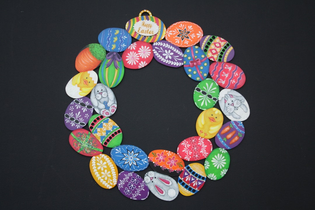 Easter Egg Wreath - Etsy