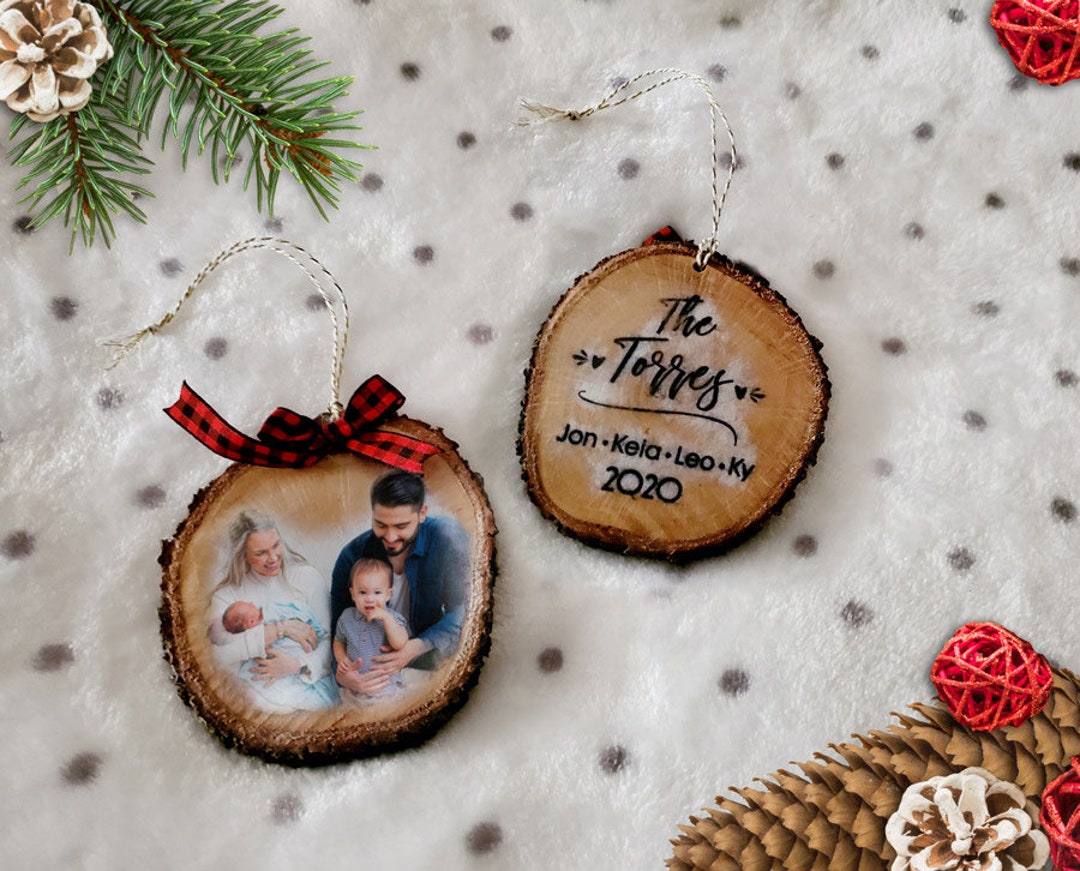 Rustic Wood Sliced Christmas Ornaments - Etsy