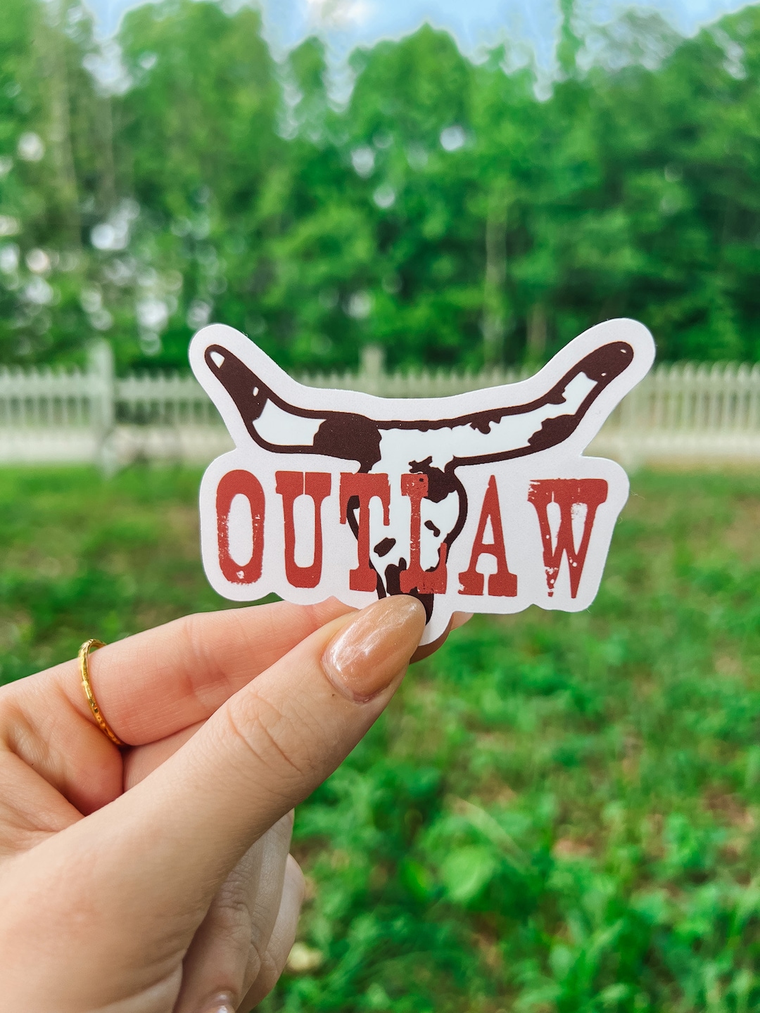 Outlaw Sticker - Etsy