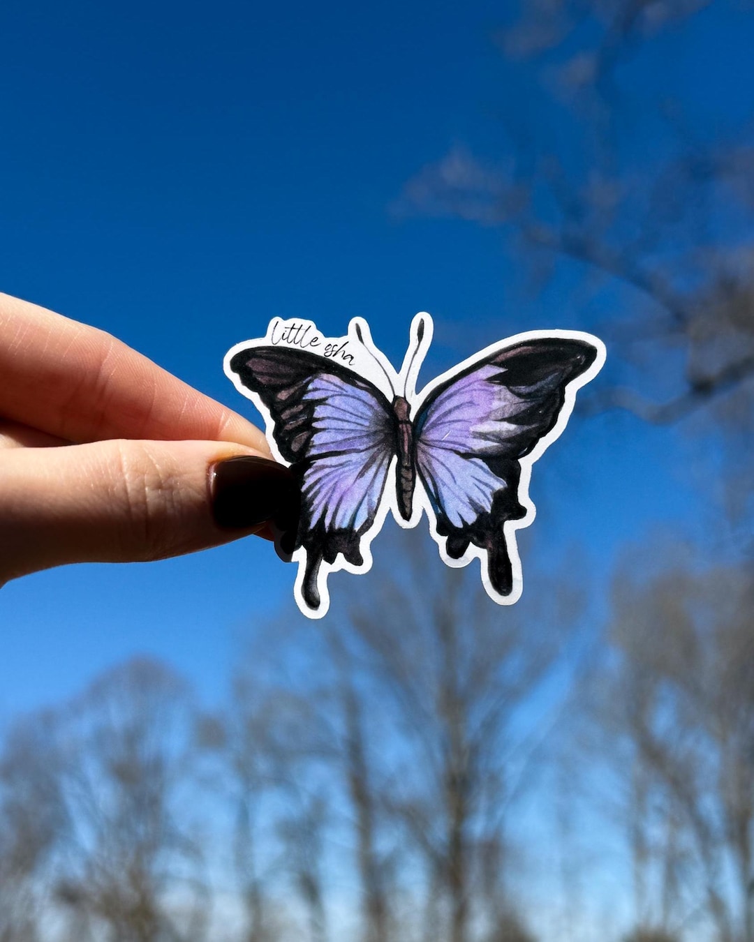 Little Osha Butterfly Sticker. Quicksilver/fae and Alchemy Inspired - Etsy
