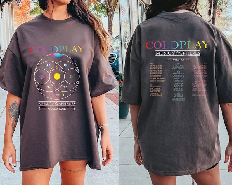 Coldplay World Tour 2023 Shirt, Music Of The Spheres Shirt, Coldplay ...