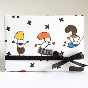 All the Numbers Wrapping Paper Set of Two | Etsy