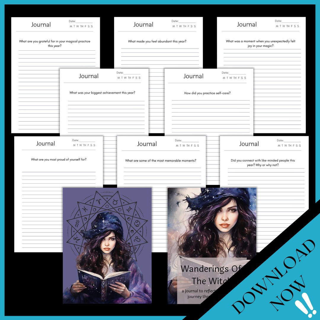 Wanderings of the Witch Journal, Magical, PDF, Instant Download, Witchy ...