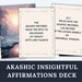 Akashic Insightful Affirmation Cards, Printable, Akashic Records ...
