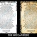 The Wiccan Rede Long Version Book of Shadows Page - Etsy