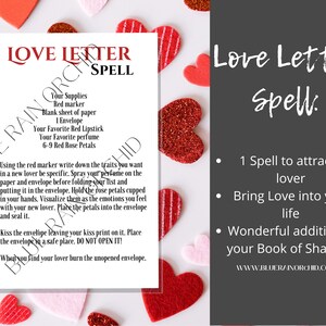 Love Letter Spell, Magic Love, Love Attraction, Digital Download ...