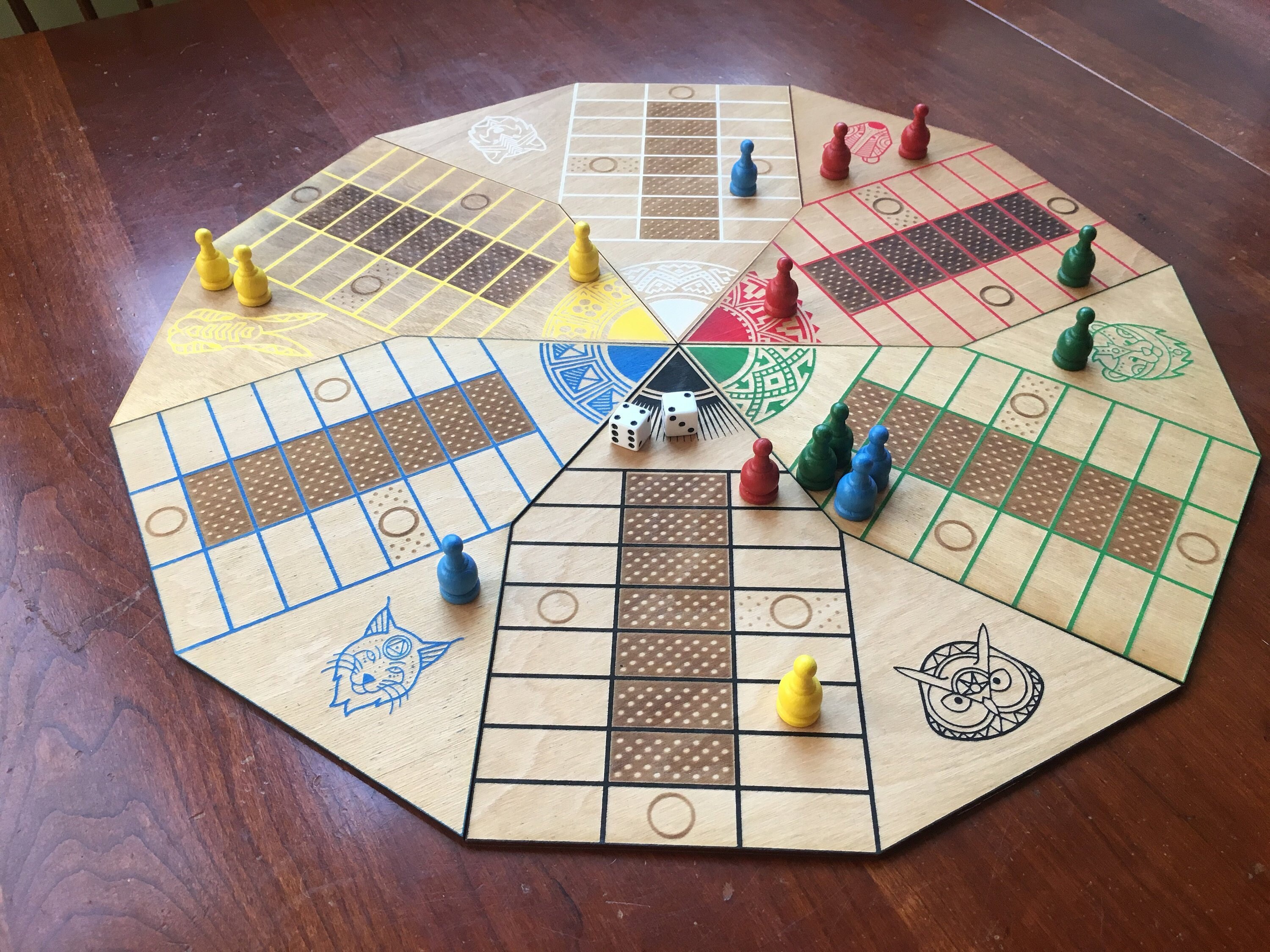 6 Player Parcheesi Custom Board File Digital File | Etsy