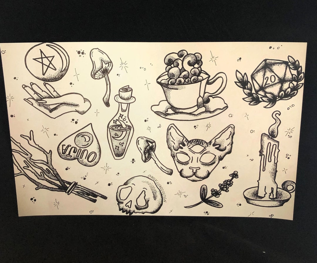 Witchy Flash Sheet - Etsy