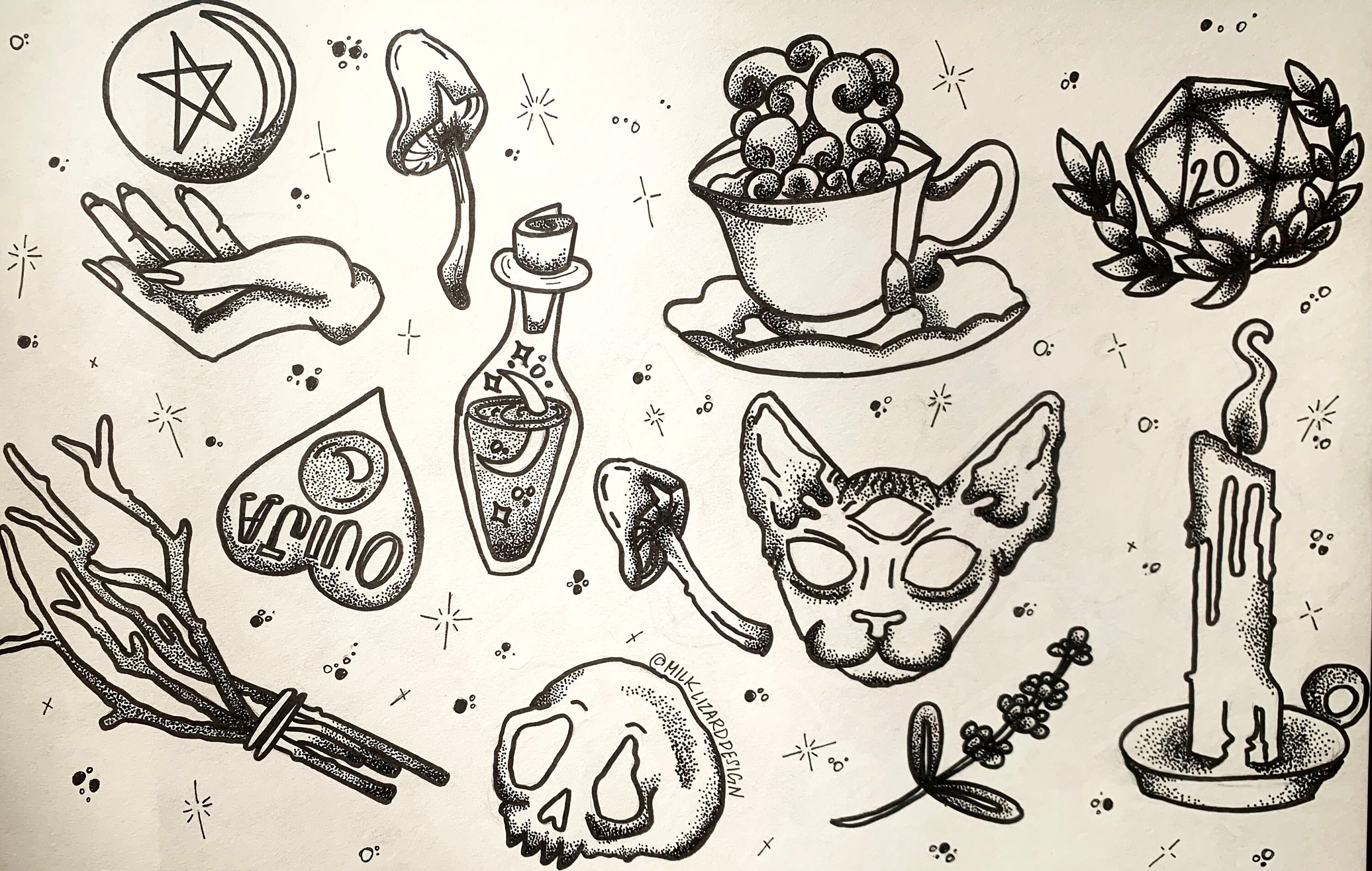 Witchy Flash Sheet - Etsy