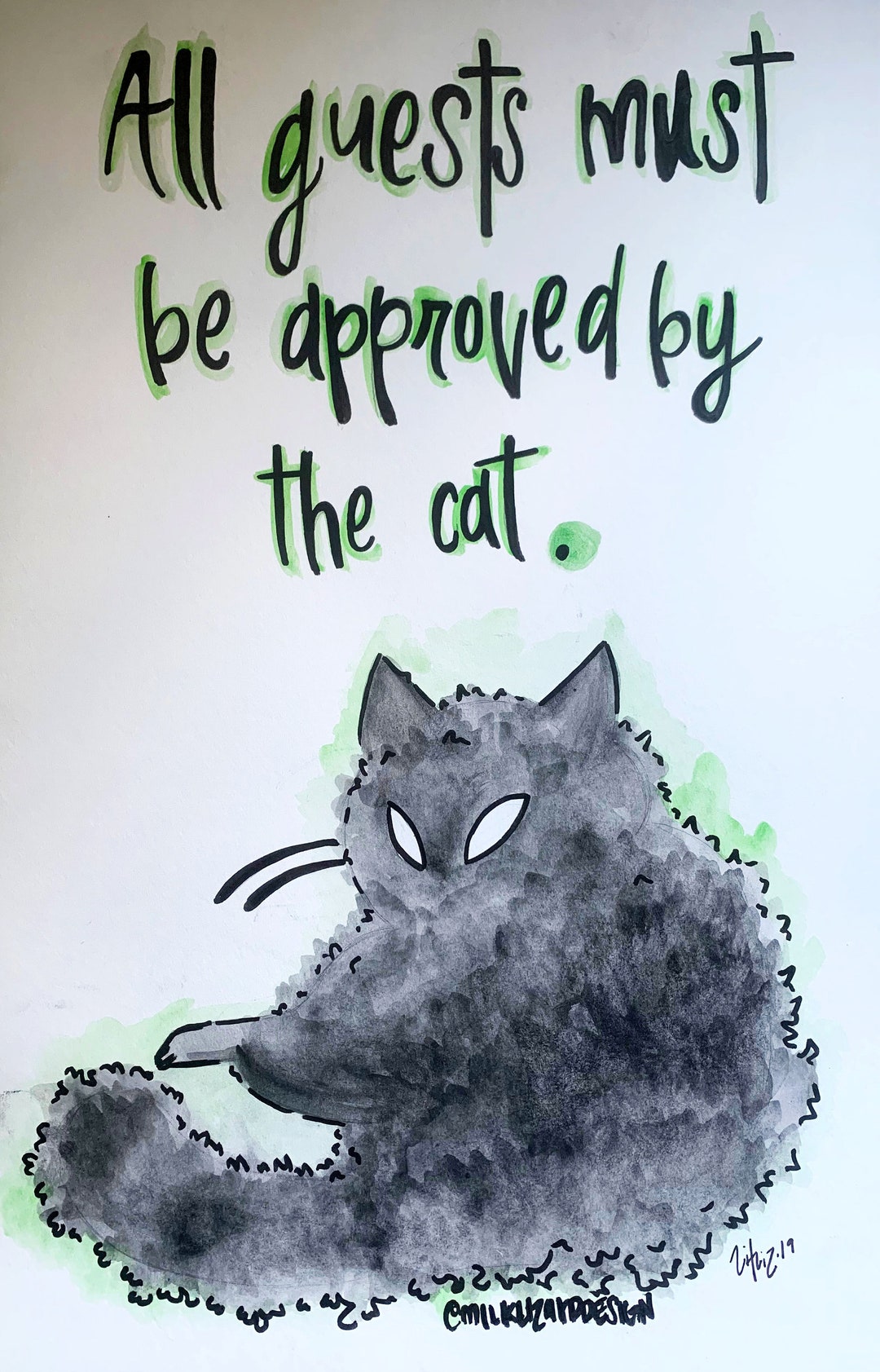 All Guests Must Be Approved by the Cat - Etsy