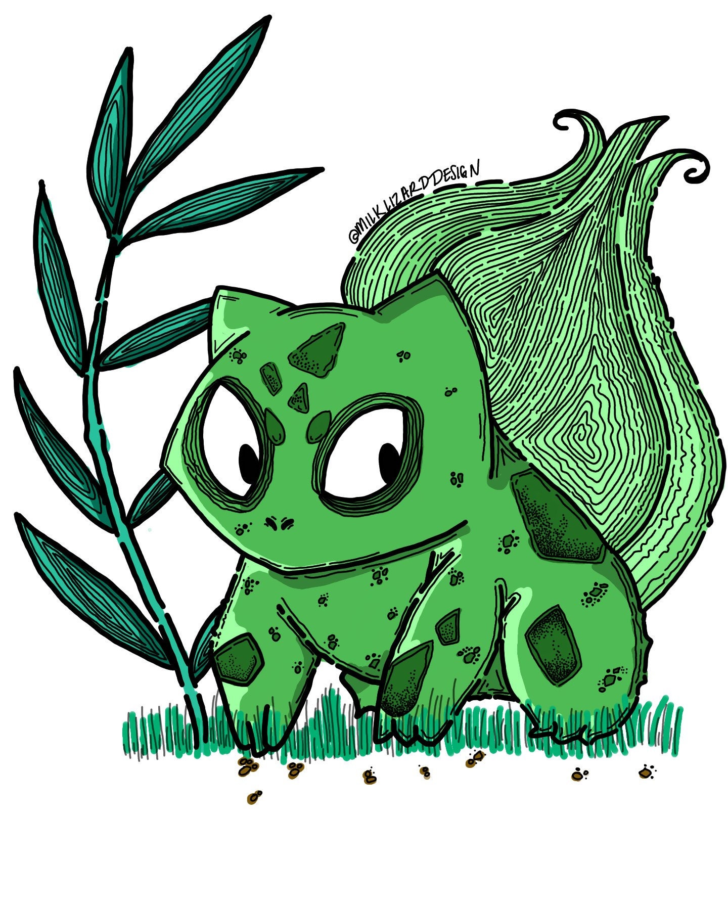 Creepy Bulbasaur - Etsy