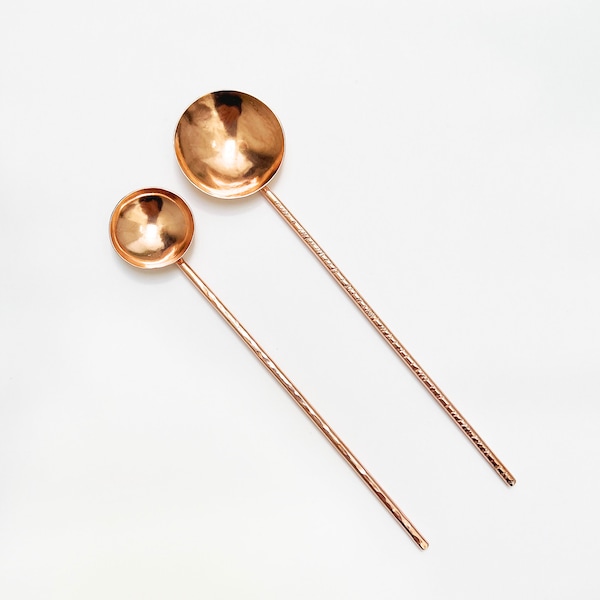 Copper Serving Spoon - Etsy
