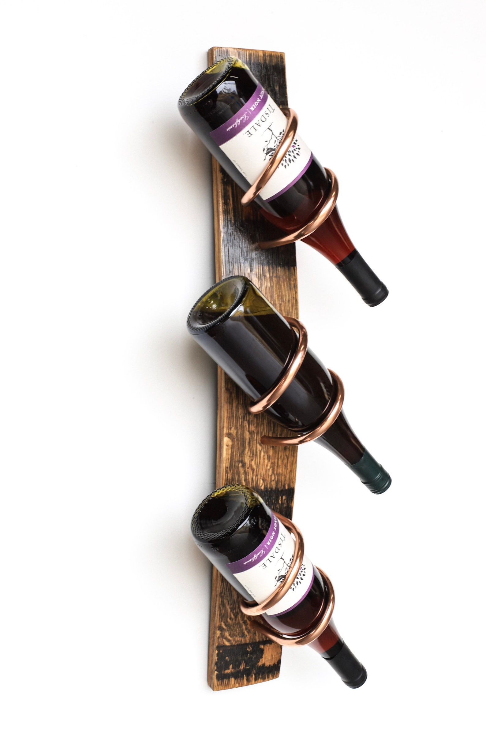 Barrel Stave Wine Rack Wall Mounted Wine Rack Reclaimed | Etsy