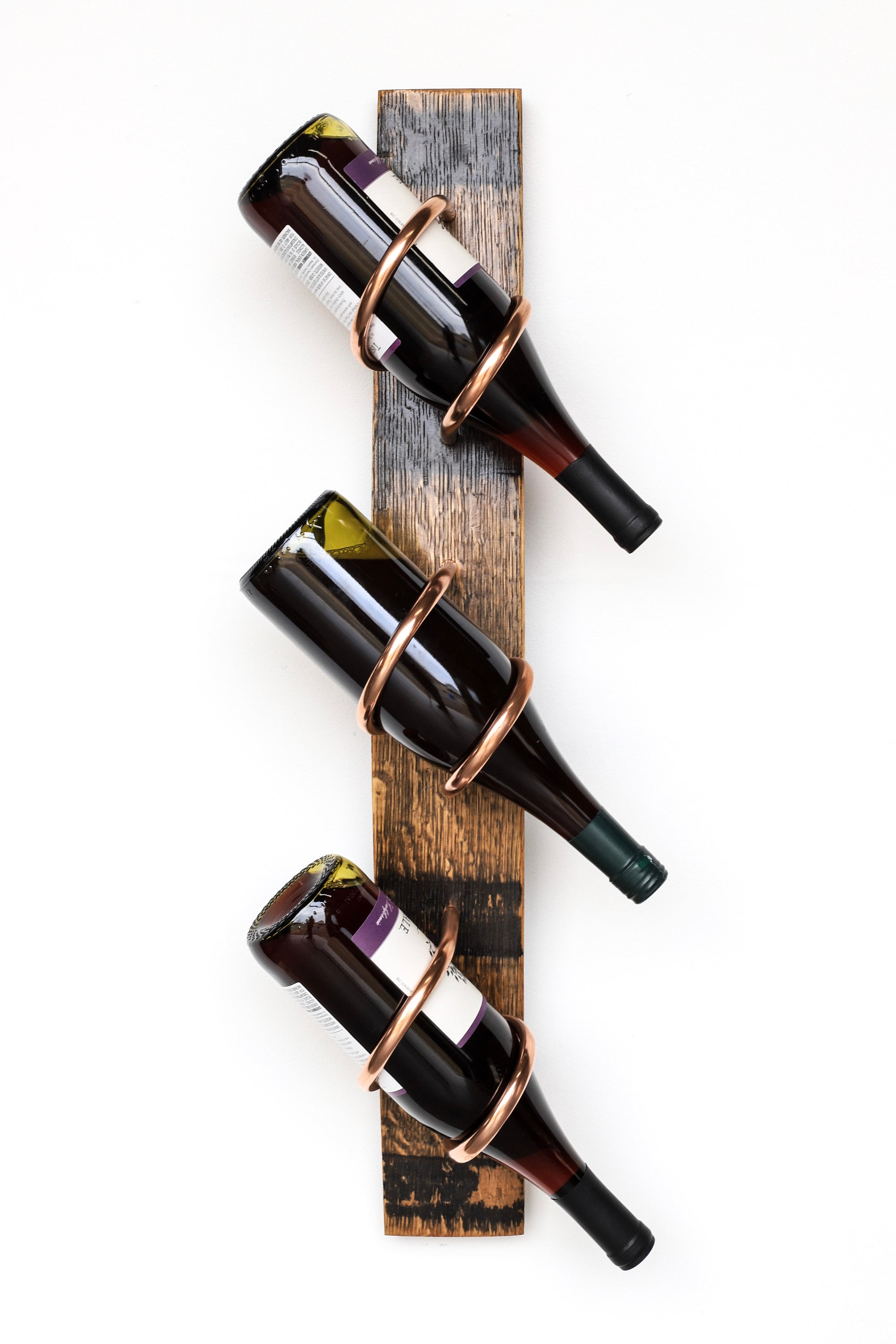 Barrel Stave Wine Rack Wall Mounted Wine Rack Reclaimed | Etsy