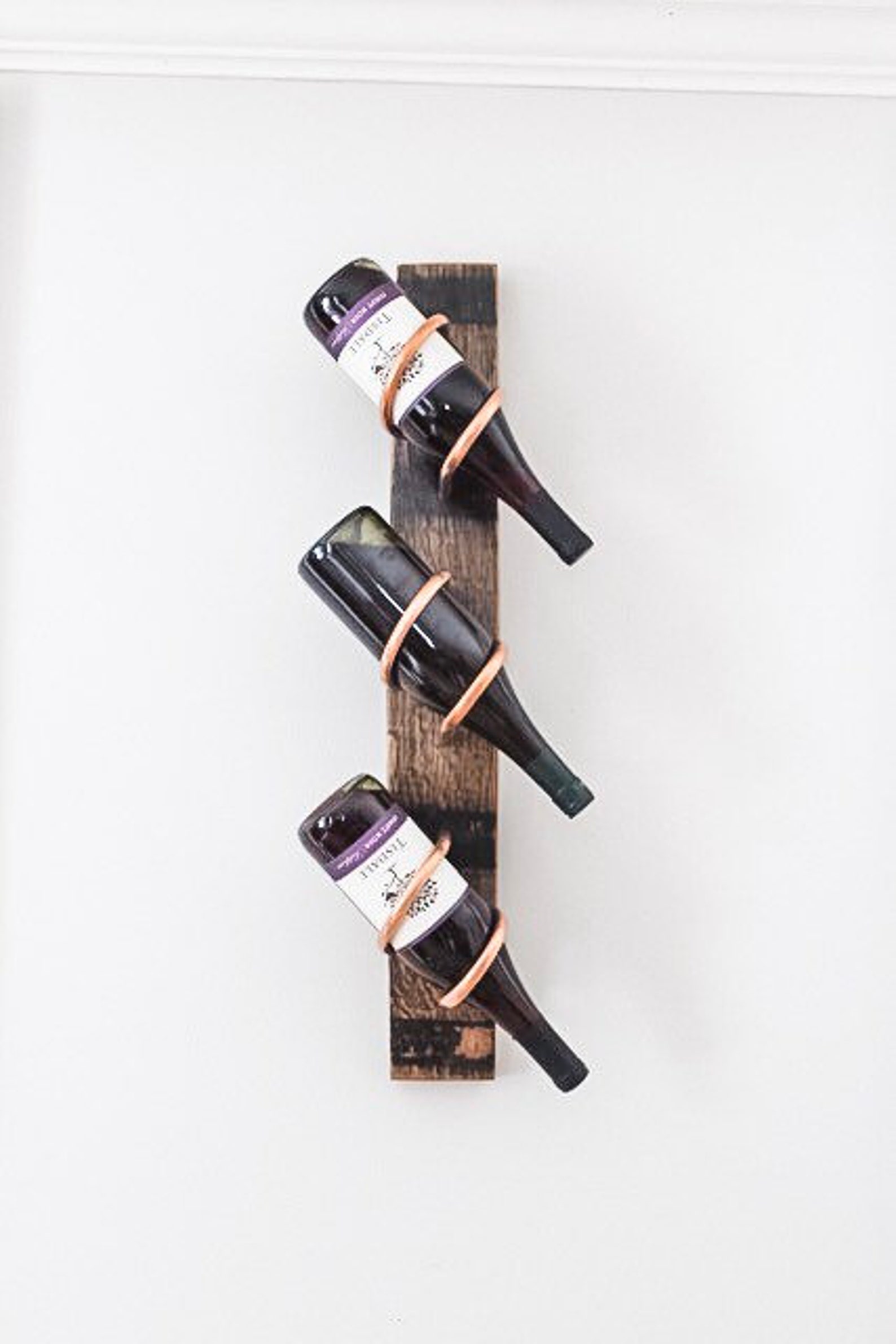 Barrel Stave Wine Rack Wall Mounted Wine Rack Reclaimed | Etsy