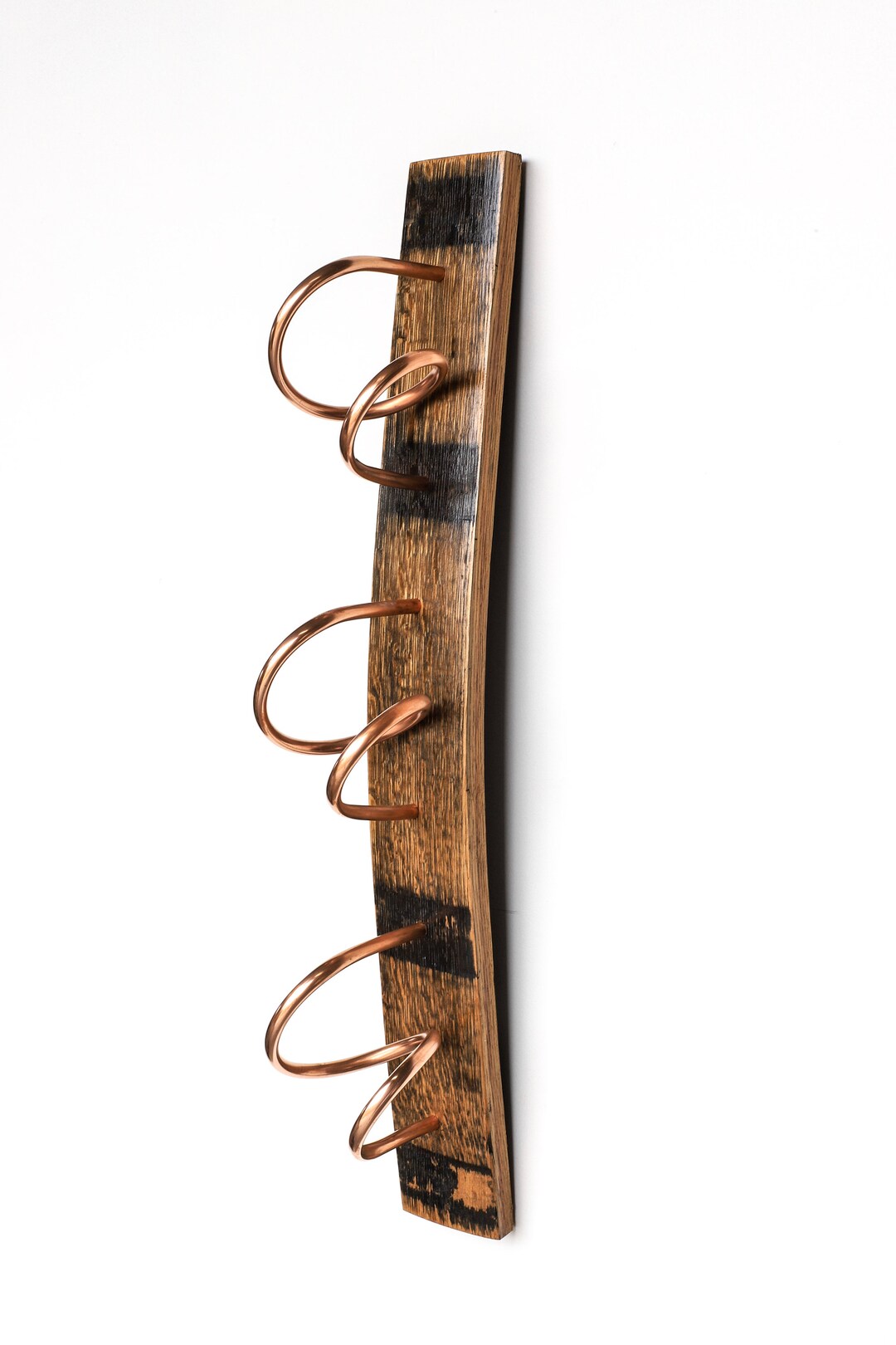 Barrel Stave Wine Rack Wall Mounted Wine Rack Reclaimed Wine Barrel ...