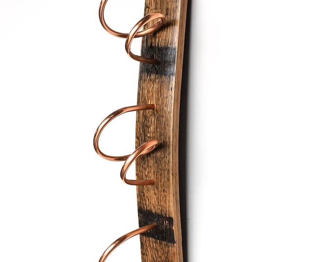 Barrel Stave Wine Rack | Wall Mounted Wine Rack | Reclaimed Wine ...