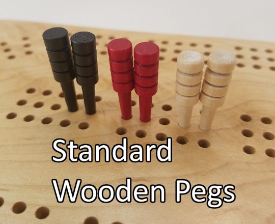 Cribbage Board, Whitetail Deer Inlay, 3 Player, With Pegs and Storage ...